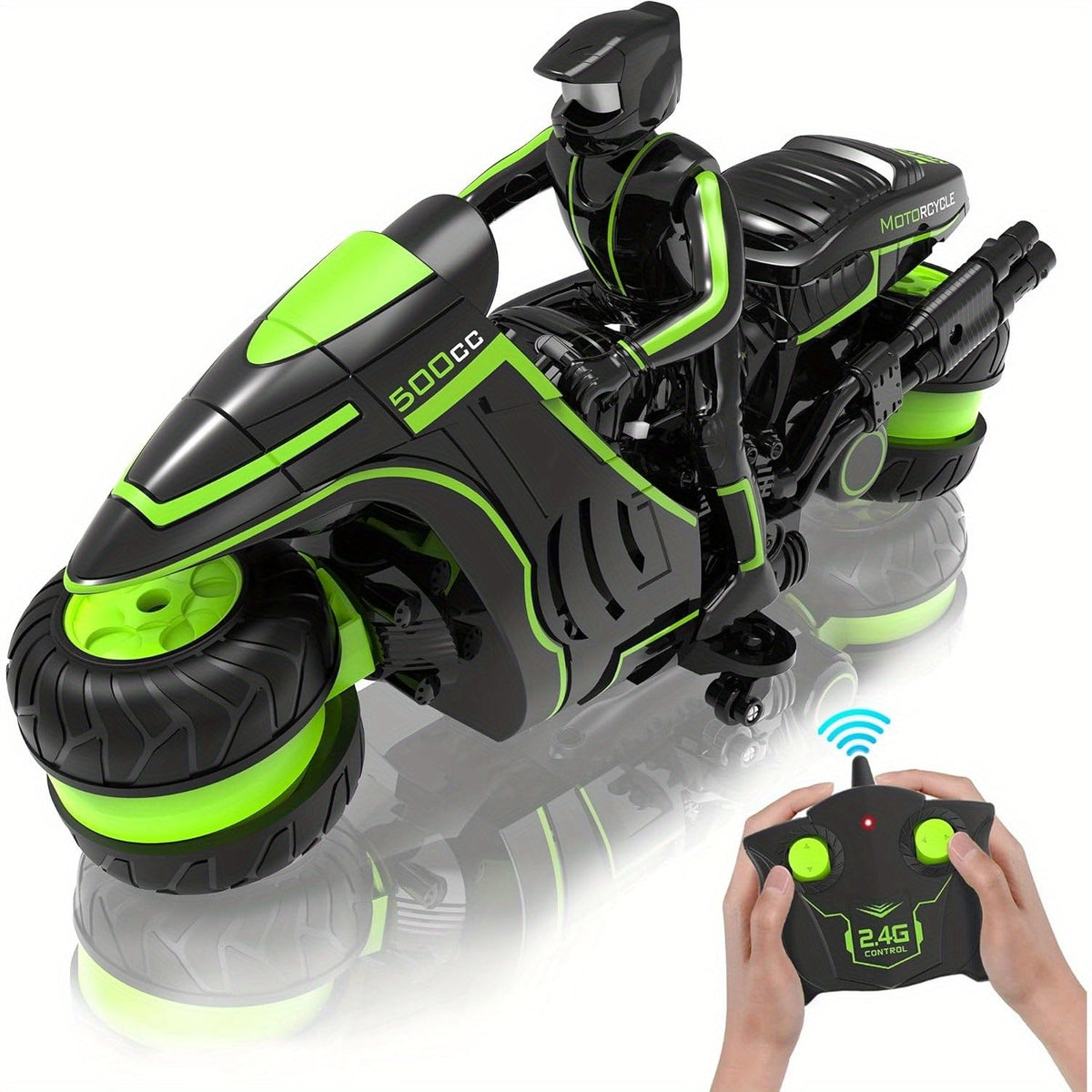 Remote-Controlled Stunt Motorcycle – 360° Spinning Wheels and High Spe ...